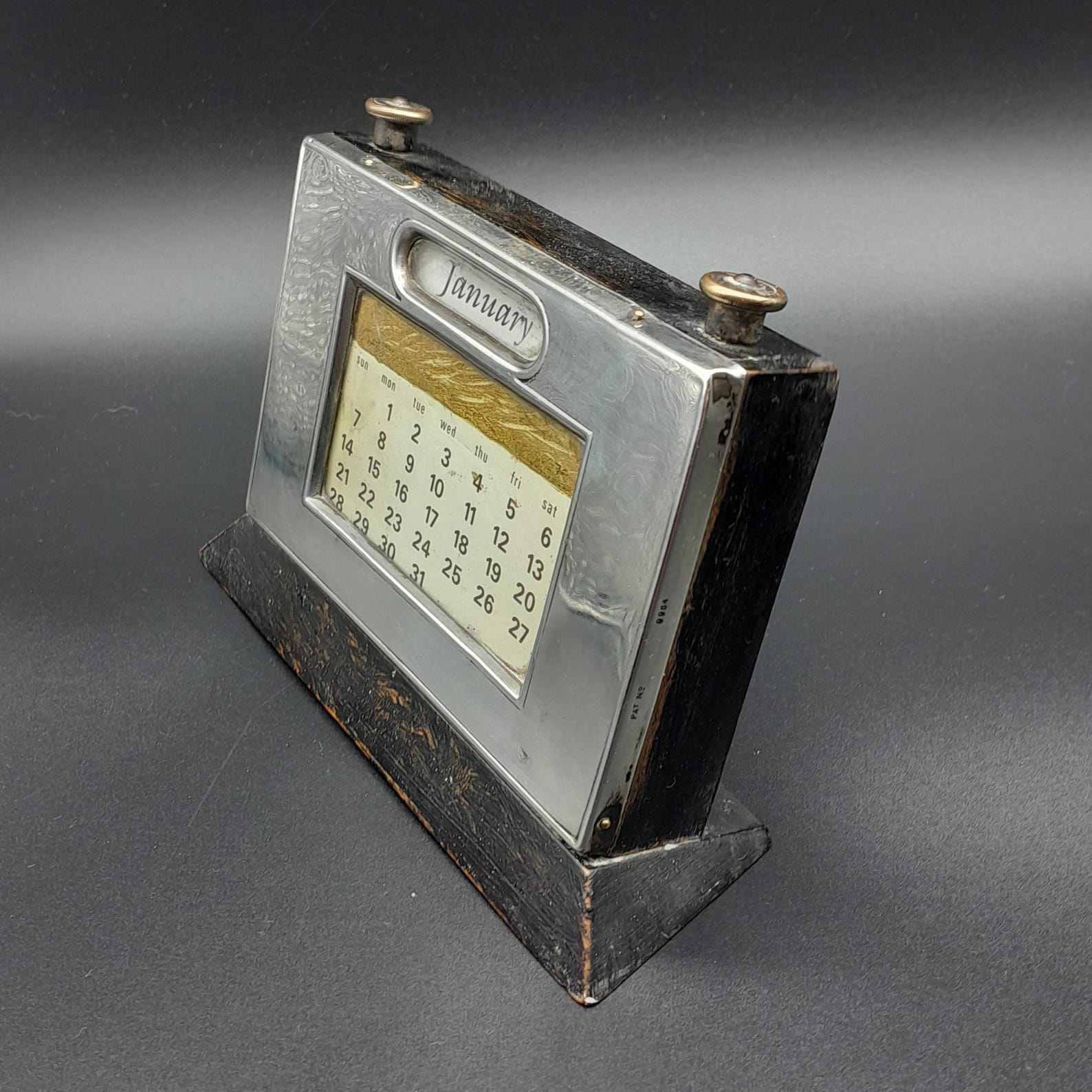 Vintage Sterling Silver Desk Calander, 1929 - Etsy