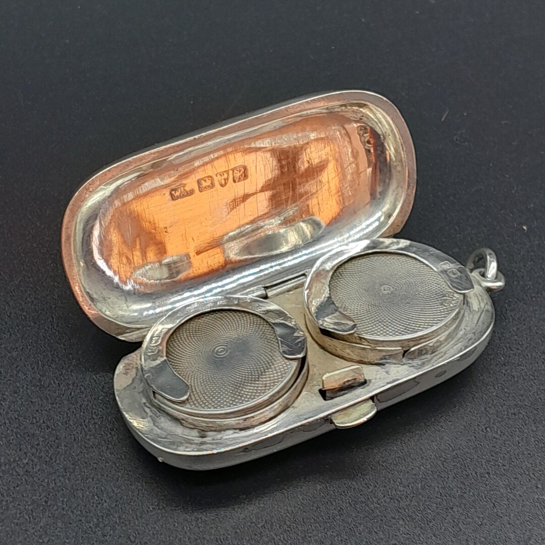 Antique Sterling Silver Double Sovereign Case 1908 - Etsy