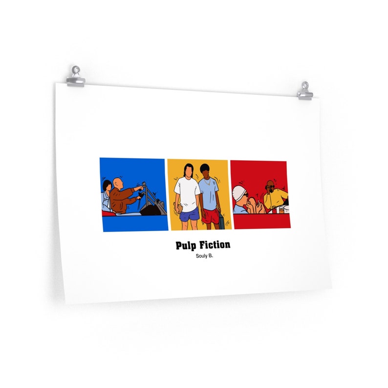 Art Print of Pulp Fiction Scenes in Full Color and on Premium Matte ...