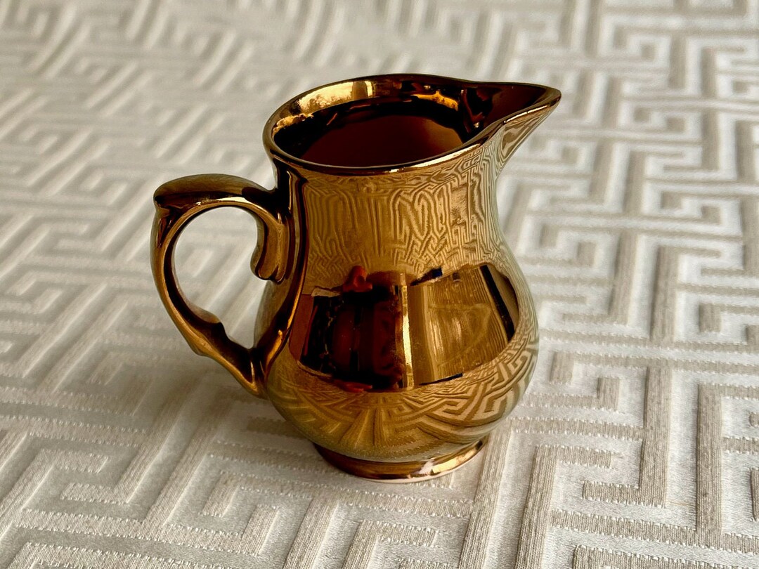 Harvest Ware Wade England Creamer Pitcher, Bronze, Miniature Pitcher ...