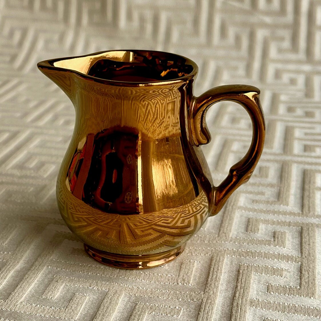 Harvest Ware Wade England Creamer Pitcher, Bronze, Miniature Pitcher ...