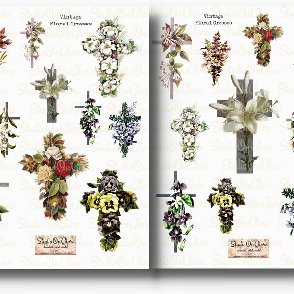 Decoupage Cross - Etsy