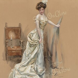 Vintage Harrison Fisher Illustration 8x10 Printable Art / - Etsy