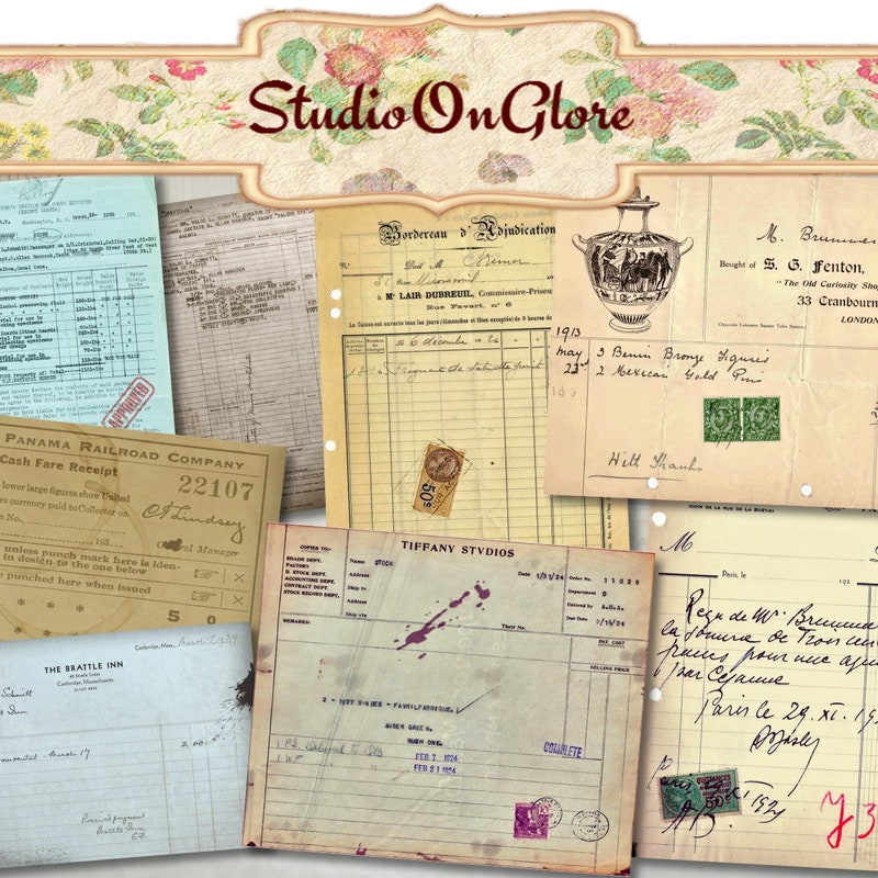Handwritten Invoices - Etsy