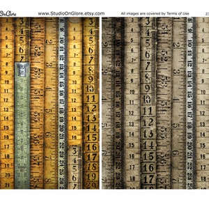 Vintage Tape Measure Kit, Junk Journal Embellishment, Scrapbook Paper ...