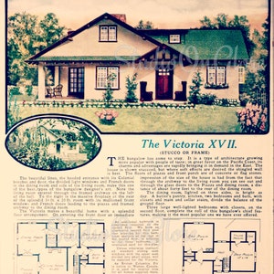 Antique House Plan Kit. 8 Vintage Mail Order House Plan Catalog Pages ...