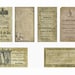 Grunge Business Card Kit. 18 Vintage Victorian Era Trade Cards on 3 ...