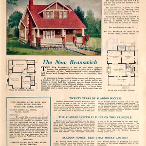 Antique House Plan Kit. 8 Vintage Mail Order House Plan Catalog Pages ...