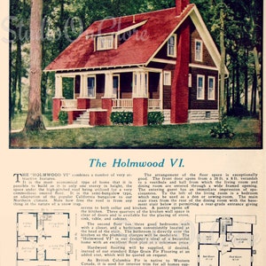 Antique House Plan Kit. 8 Vintage Mail Order House Plan Catalog Pages ...
