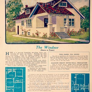 Antique House Plan Kit. 8 Vintage Mail Order House Plan Catalog Pages ...