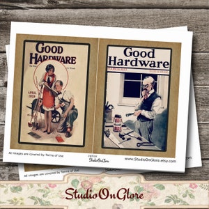 Vintage Hardware Magazine Covers. 5 Sheet / 10 Image Digital Ephemera ...