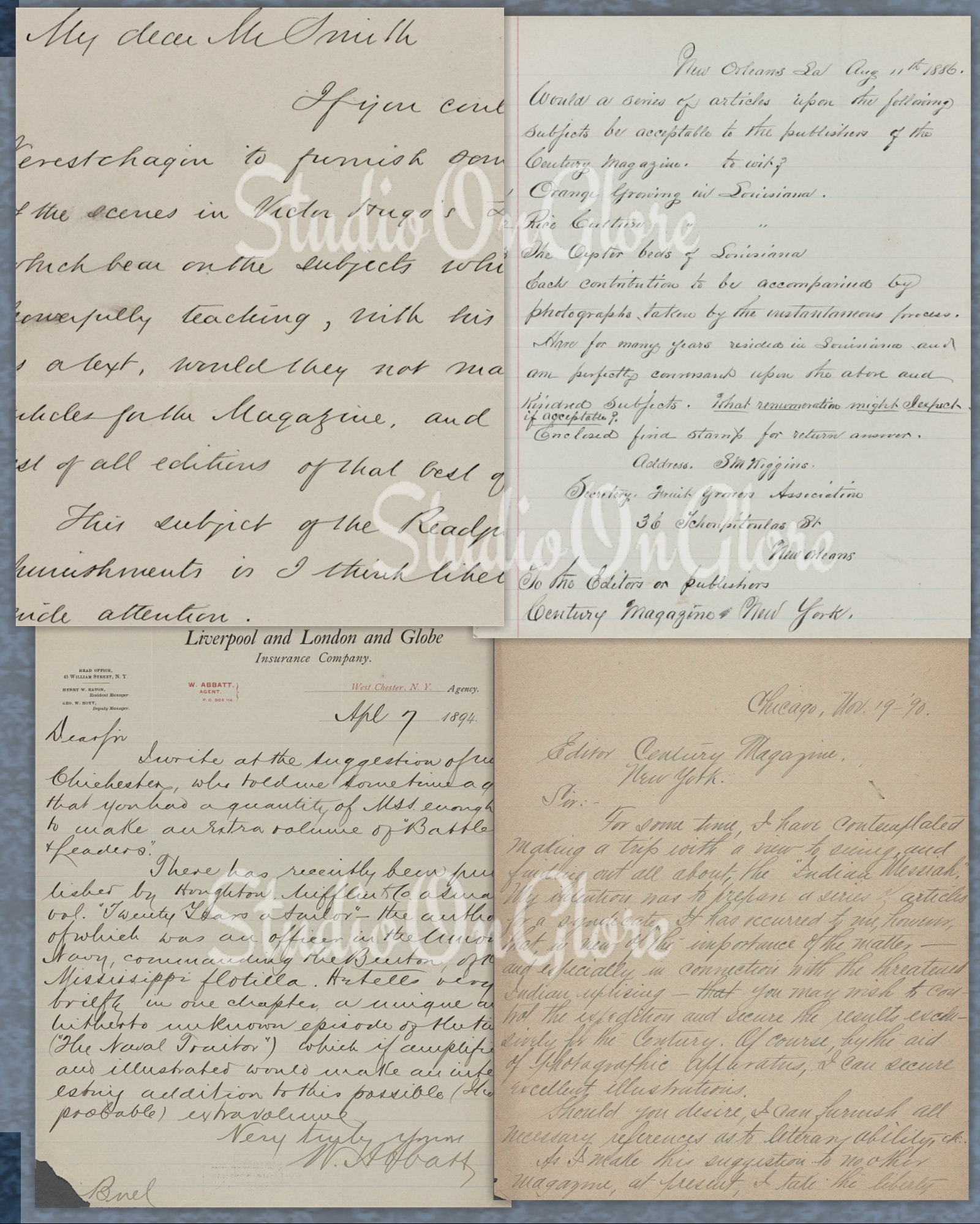 Old Handwriting Antique Script Ephemera. Printable 12-pc - Etsy