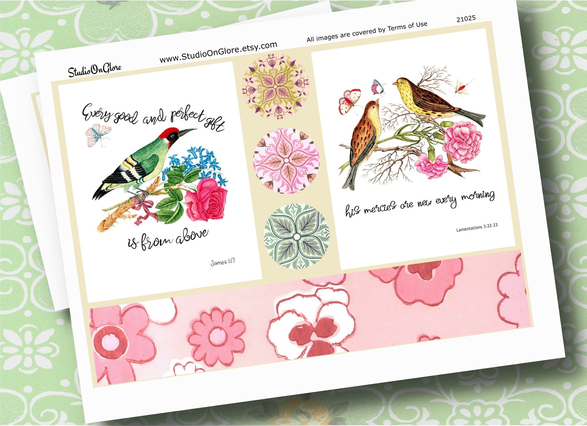 BIBLE Verse Journal Kit. Printable Cards Circles Strips for | Etsy