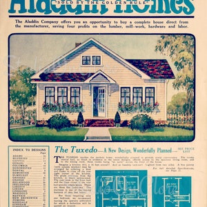 Antique House Plan Kit. 8 Vintage Mail Order House Plan Catalog Pages ...