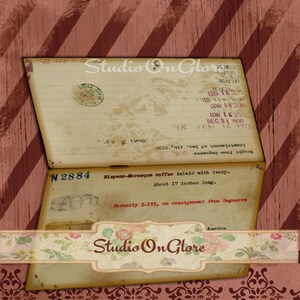 Four 1930's Antique Art Gallery Filing Cards & Envelope. Art Dealer ...