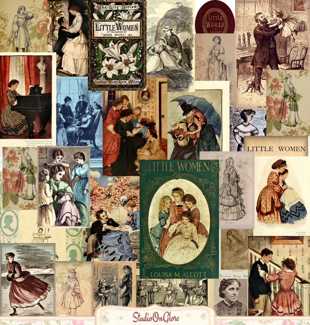 Little Women Printable Kit. 27 Alcott Book Illustrations in Varied ...