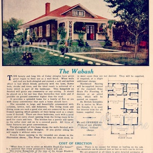 Antique House Plan Kit. 8 Vintage Mail Order House Plan Catalog Pages ...