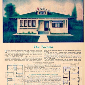 Antique House Plan Kit. 8 Vintage Mail Order House Plan Catalog Pages ...