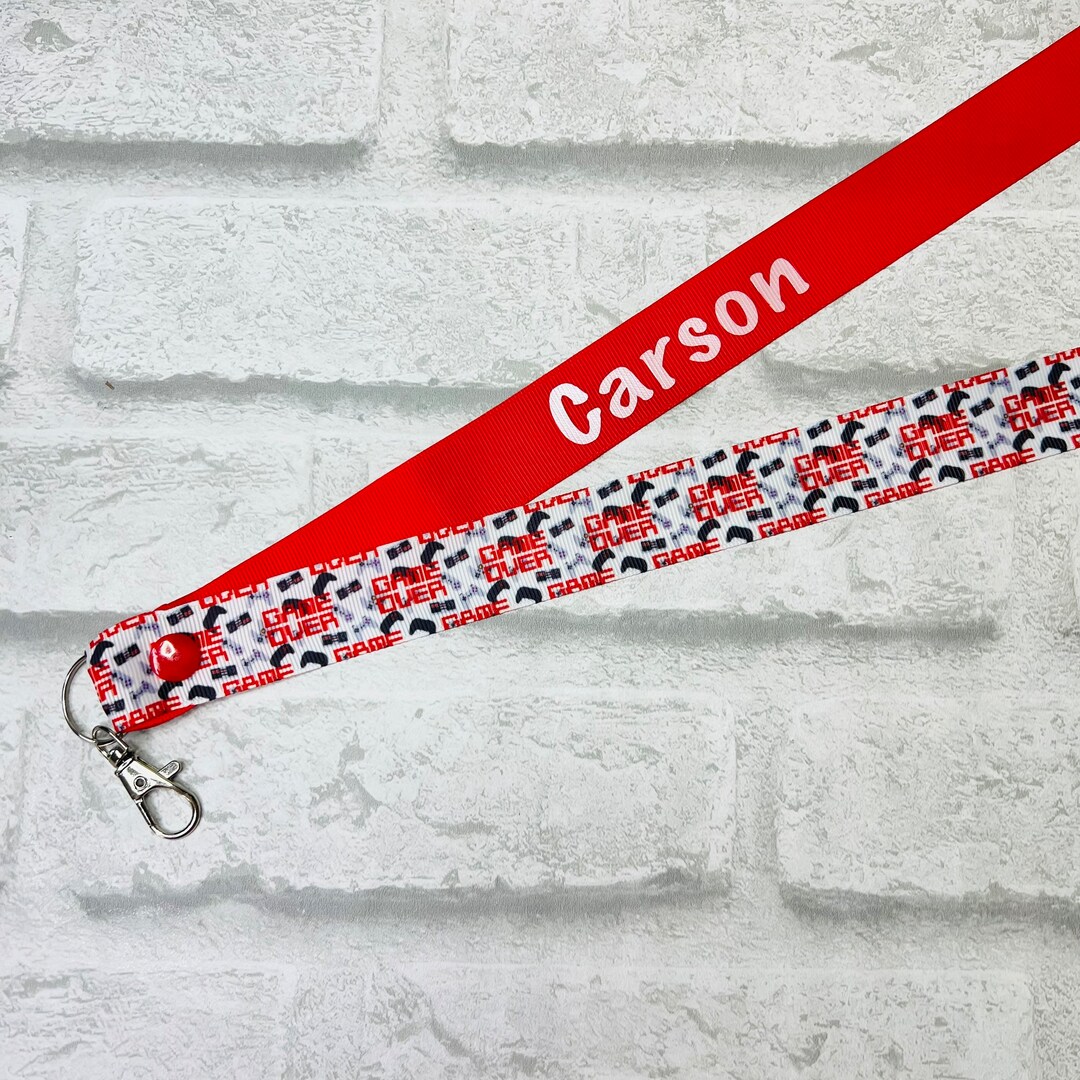 Personalised Lanyard Gaming Gamer Print Teacher Nurse - Etsy