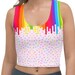 Candy Crop Top With Rainbow Icing Drip and Sprinkles. Perfect for Yoga ...