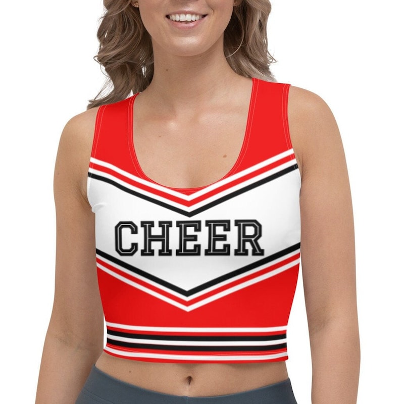 Red and White Cheerleader Costume - Etsy