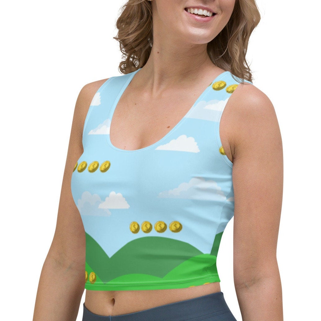 Gamer Girl 90's Retro Gaming Nostalgia Crop Top for Gaming Nerd, Gamer ...