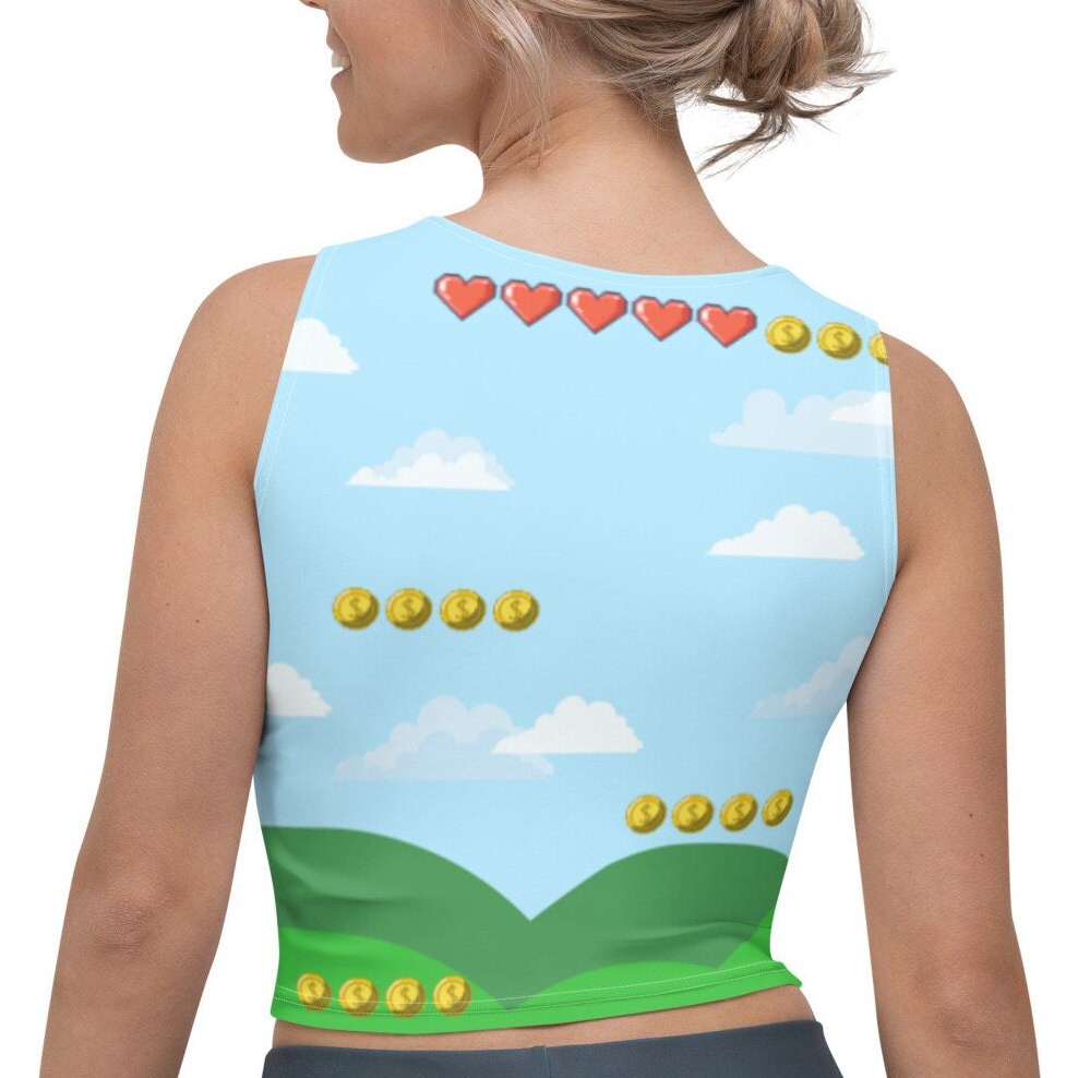 Gamer Girl 90's Retro Gaming Nostalgia Crop Top for Gaming Nerd, Gamer ...