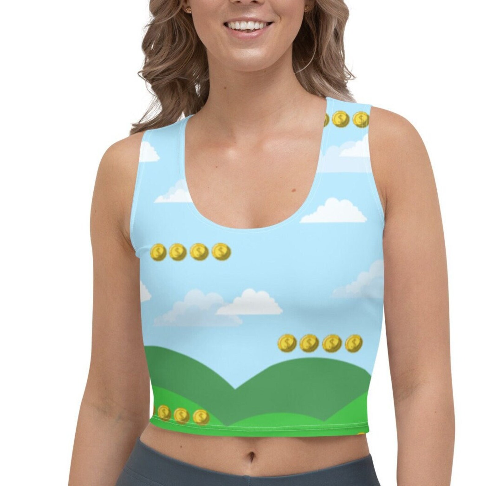 Gamer Girl 90's Retro Gaming Nostalgia Crop Top for Gaming Nerd, Gamer ...