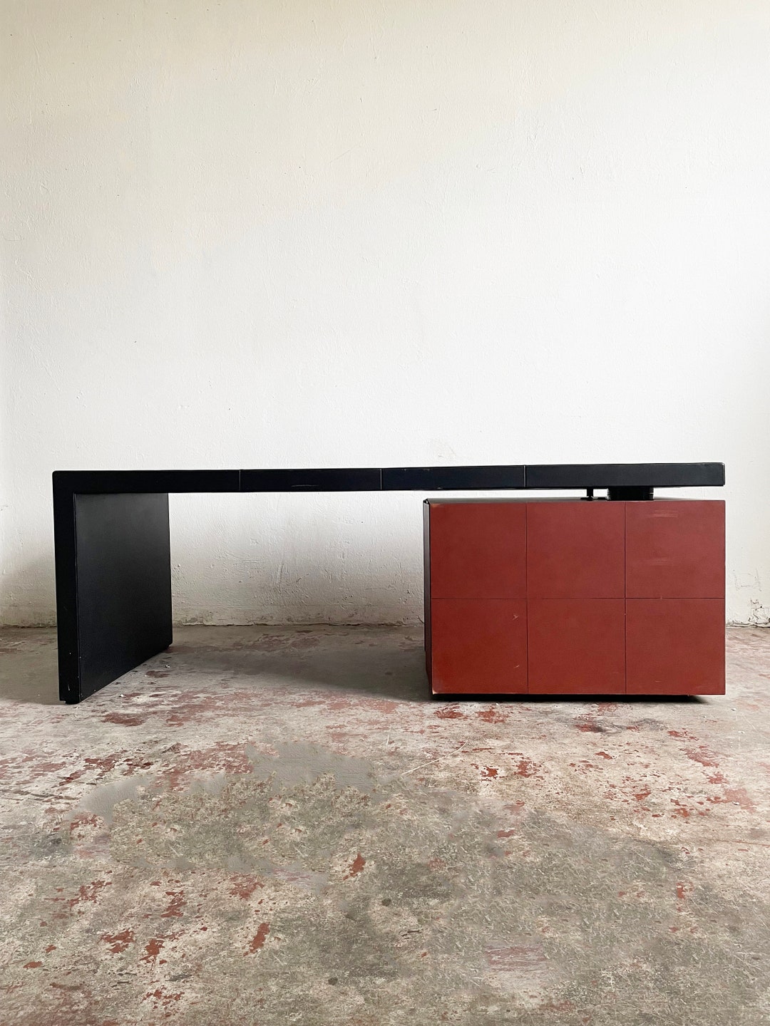 C.E.O. Cube Desk Designed by Lella & Massimo Vignelli for - Etsy