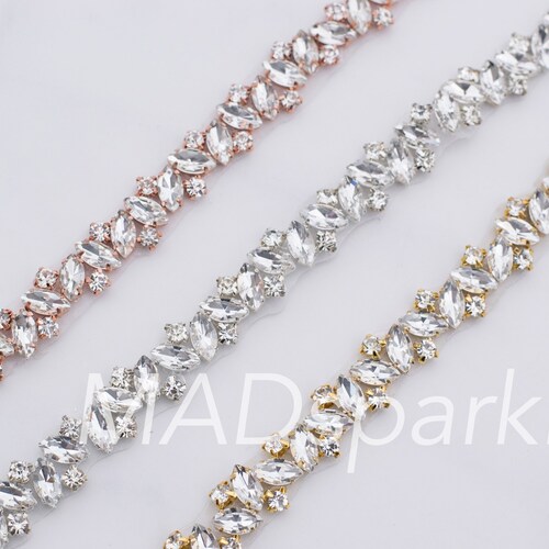 Thin Rhinestone Trim by the Yard Wholesale Bridal Trim-bridal | Etsy