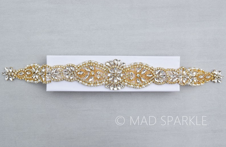 Rhinestone Applique Crystal Trim Hotfix Applique Bridal | Etsy