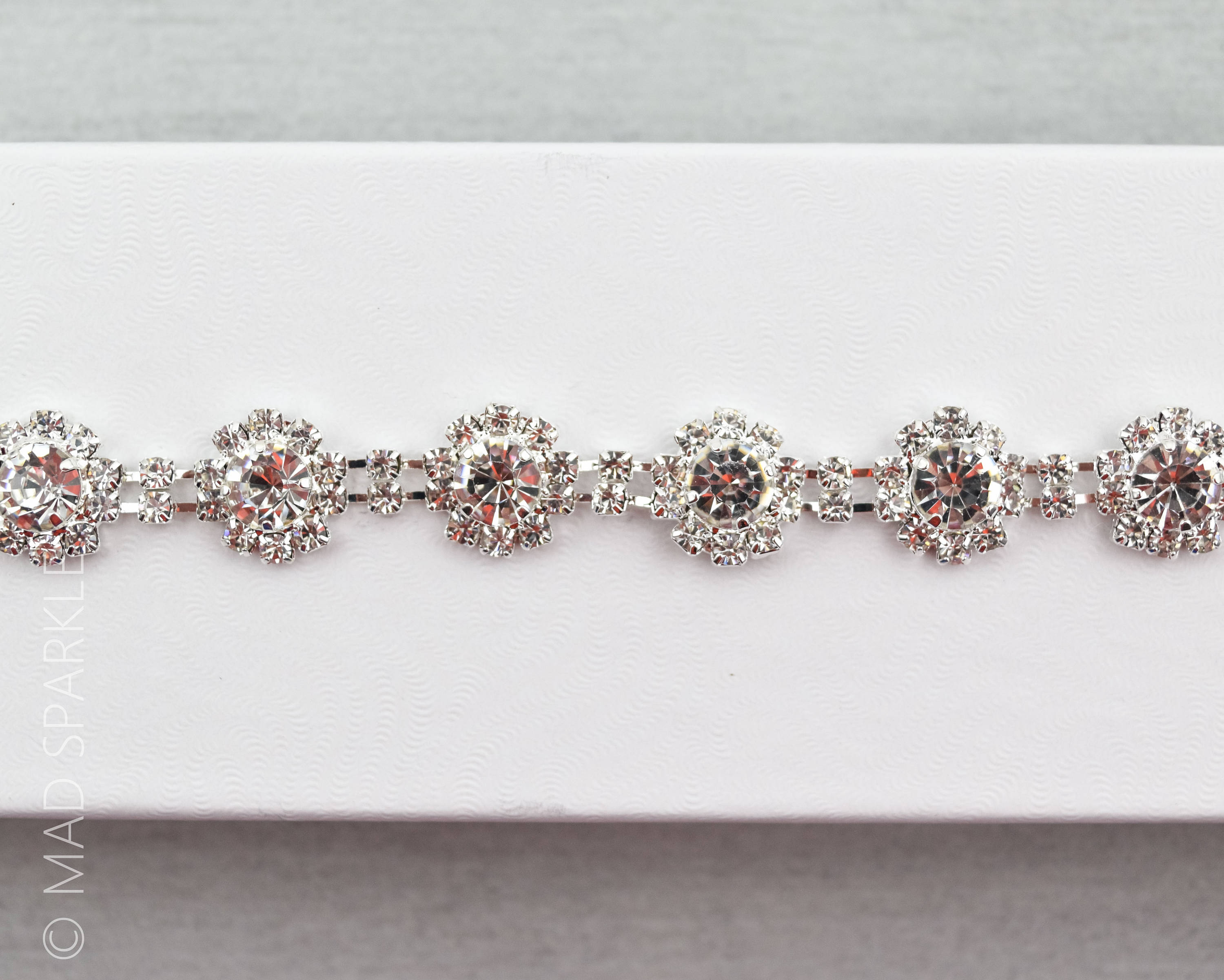 Rhinestone Trim by the Yard Bridal Trim Luxury Rhinestone | Etsy