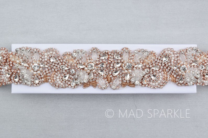 Rhinestone Applique Crystal Trim Hotfix Applique Bridal - Etsy