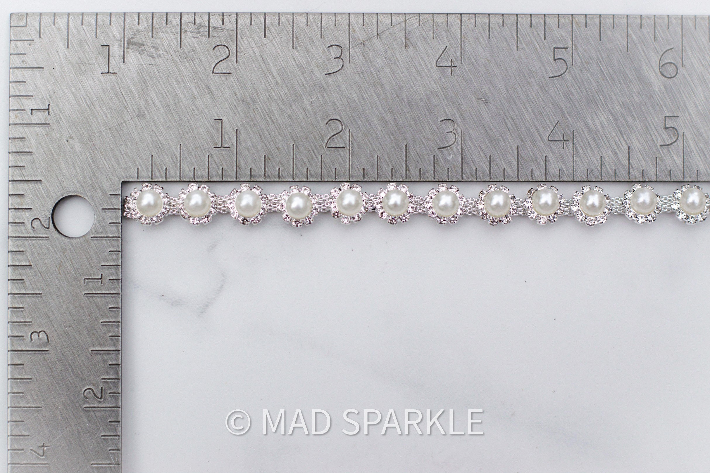 Rhinestone and Pearl Trim by the Yard Bridal Trim Luxury - Etsy