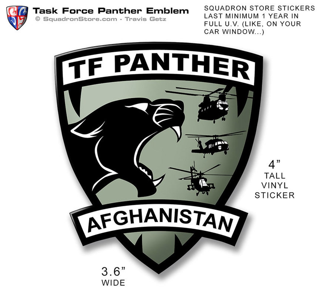 Task Force Panther Vinyl Stickers - Etsy