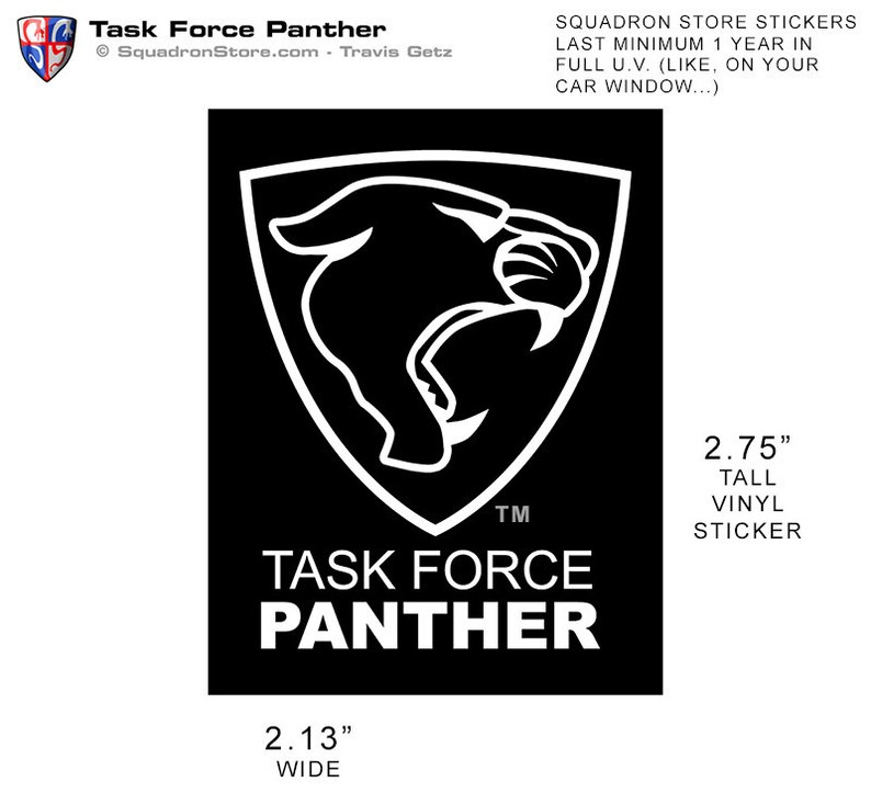 Task Force Panther Mini Vinyl Stickers - Etsy