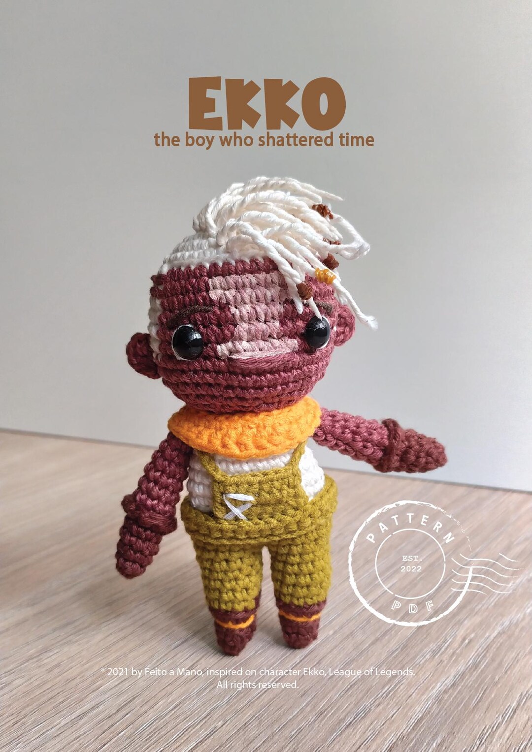 Ekko LOL | Amigurumi Pattern - Etsy