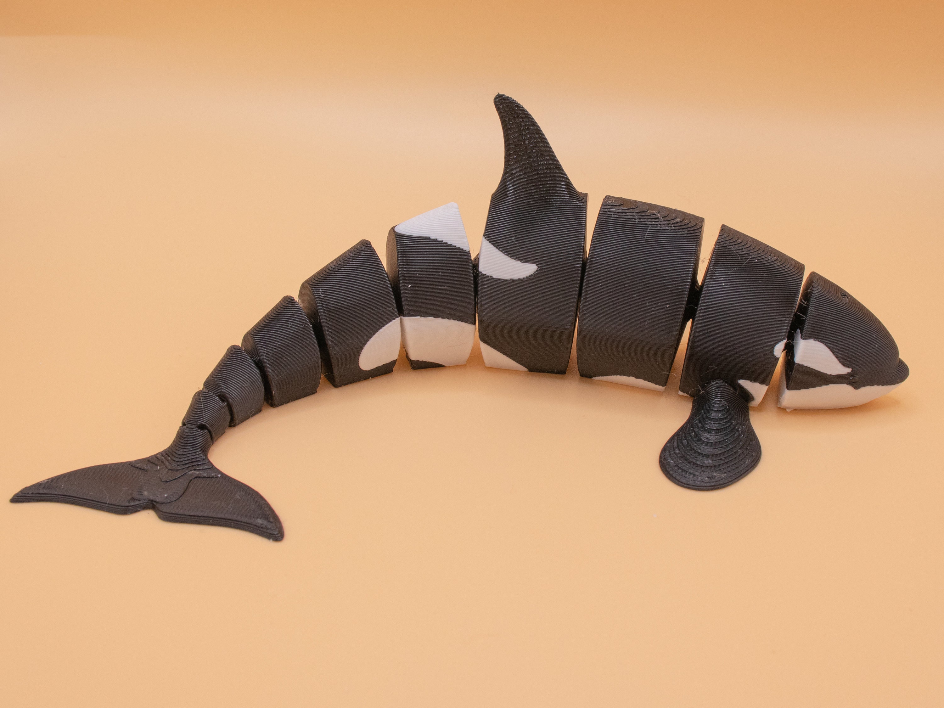 3D Printed Articulated Orca - Flexible, Poseable, Eco-friendly PLA ...