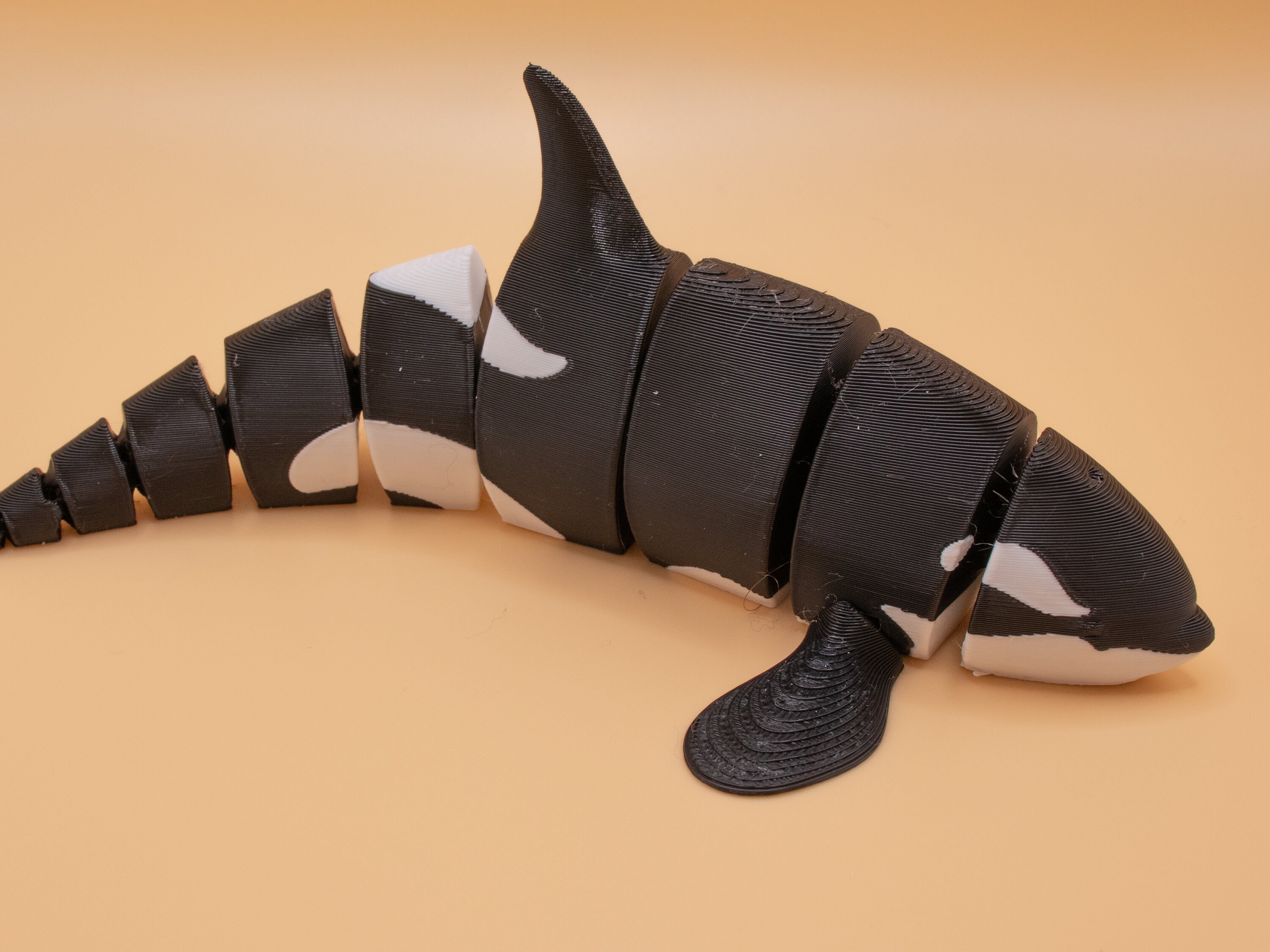 3D Printed Articulated Orca - Flexible, Poseable, Eco-friendly PLA ...