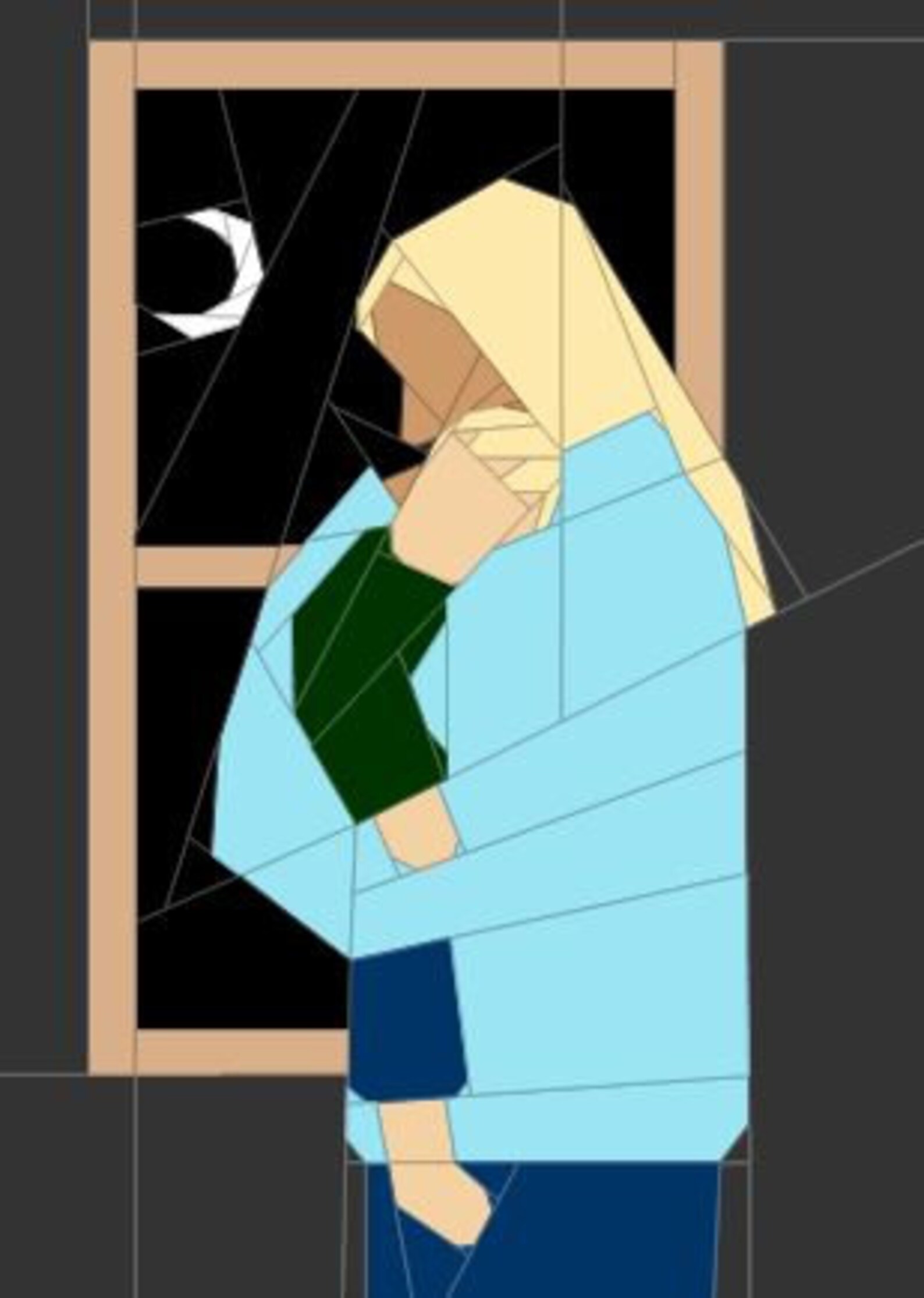 It's All Worth It Quilt FPP Pattern Mom and Baby Hugging | Etsy