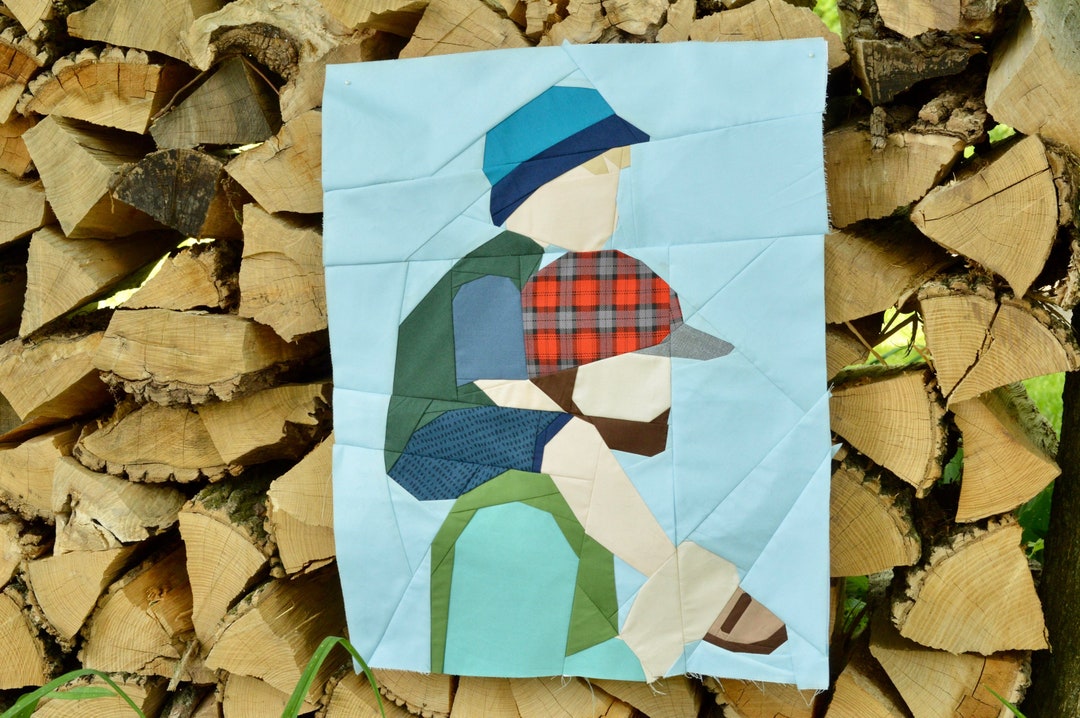 Dad Shoulders FPP Quilt Pattern, Father's Day Quilt, Dad Quilt, Father ...