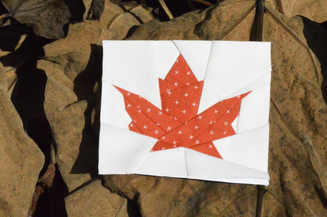 Maple Leaf FPP Pattern, Maple Leaf Foundation Paper Piece Pattern, Fall ...