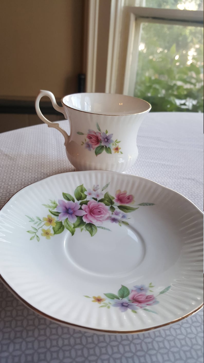 Royal Heritage Roses Bone China - Etsy