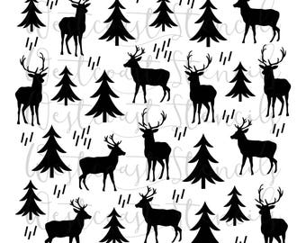 Woodland stencils | Etsy