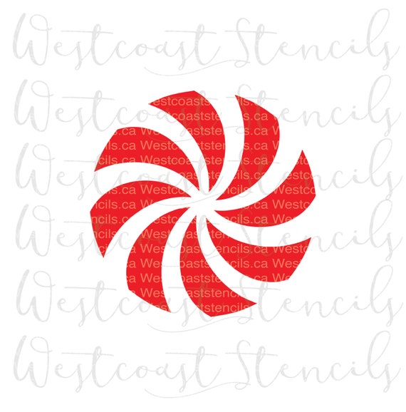 Peppermint Candy Stencil