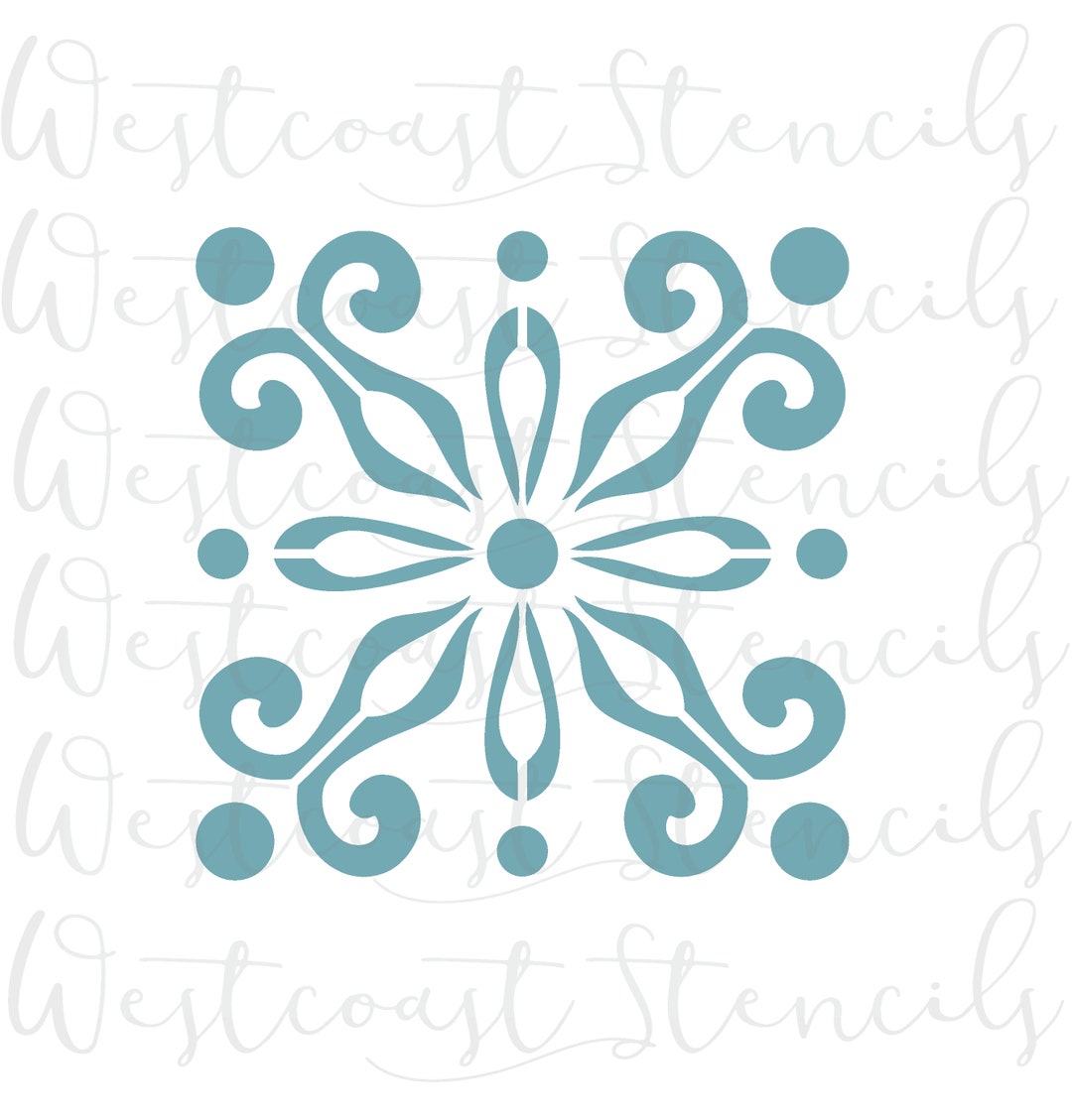 Italian Tile Stencil, Style 1, Cookie Stencil - Etsy
