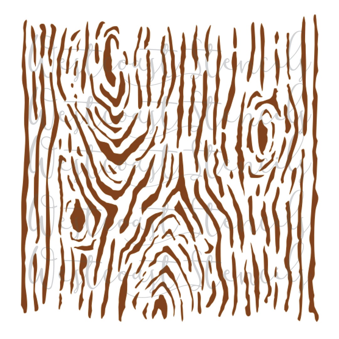 Wood Grain Stencil, Cookie Stencil - Etsy