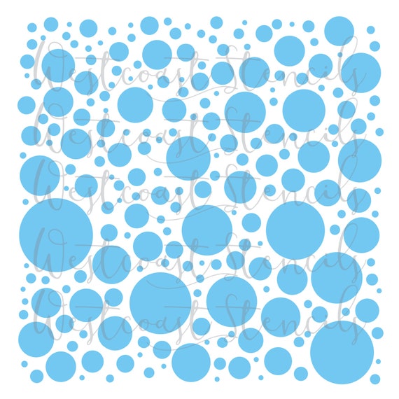 Water Bubbles Stencil
