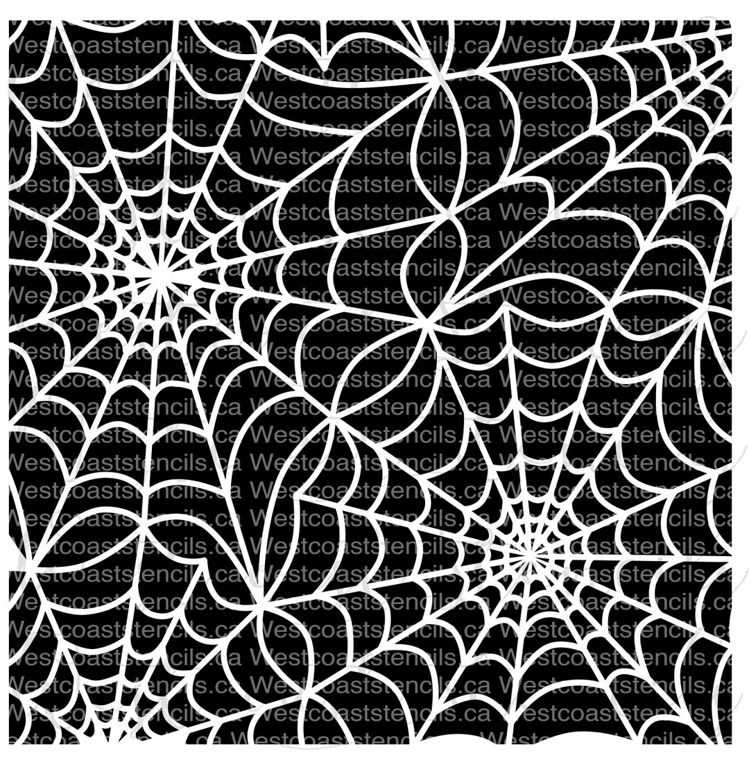 Multi Spider Web Stencil Spiderweb Halloween Stencil Cookie - Etsy