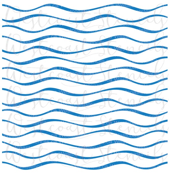 Wavy Line Stencil